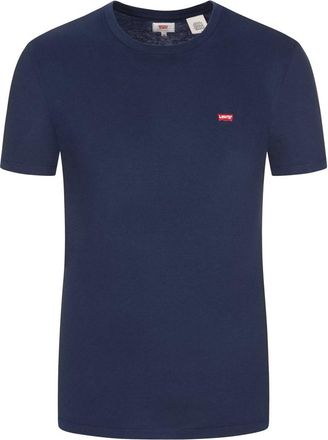 Levi's Unifarbenes T-Shirt mit Logo-Aufn&auml;her, O-Neck in