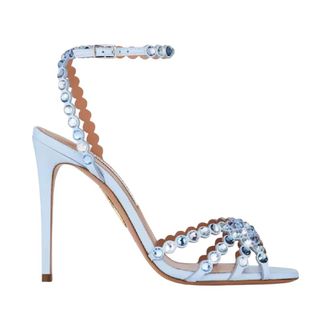 Aquazzura Femme, Chaussures, Bleu, Taille: 39 1/2 EU Tequila Sandal 105
