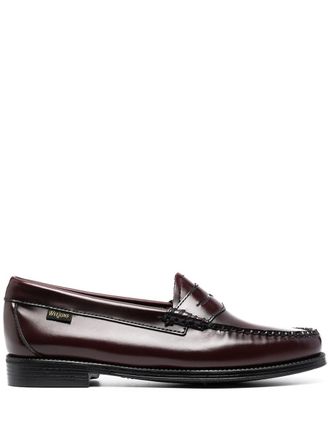G.H. Bass & Co. mocassins &agrave; entaille penny - Rouge
