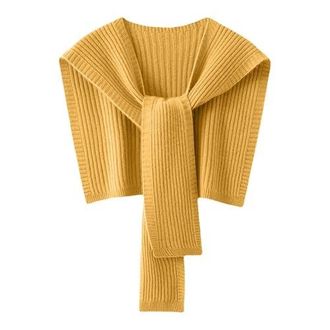Generic Neckerchief Catégorie Accessoires polyvalents Pull Châle enveloppe élégant pour châles tricotés et écharpes capes dépaule parfait et vacances (Yellow,