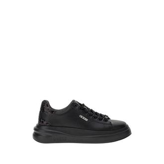 Guess Baskets basses &agrave; paillettes en cuir de vache