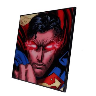 Nemesis Now Superman Rebirth Red Eyes Crystal Clear Bild Art 32 cm
