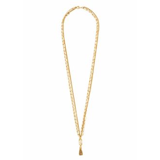 Balmain Homme, Accessoires, Jaune, Taille: ONE Size Sautoir Sync en laiton dor&eacute;