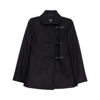 Fay Single-Breasted Coats - - Coats - Damen - Blau - S