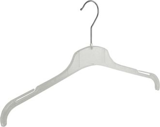 Generic Kleiderb&uuml;gel, Hemdenb&uuml;gel, Blusenb&uuml;gel, 10er Set, Kunststoff, Transparent, Rockkerben, Bluse, Shirt, Hemd, Jacke, Rock, 360&deg; Drehbarer Haken, 43 cm (F