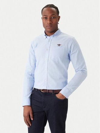 Aeronautica Aeronautica Militare Hemd 252CA1277UCT03532 Himmelblau Regular Fit