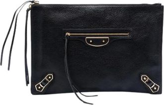Balenciaga Sac pochette vintage Pre-owned - Femme - Pre-owned - Noir - Taille: ONE Size
