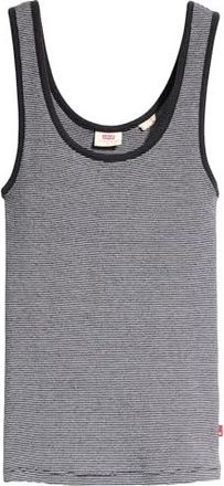 Levi's Essential Rib Tank T-Shirt, Caraway Stripe Cavia, M Femme