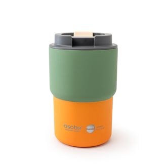 Asobu Ultimate Edelstahl-Keramik-Innenbeschichtung Kaffeetasse mit doppelwandiger Kupferauskleidung, 340 ml, Gr&uuml;n