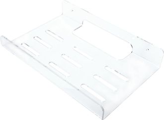 BESPORTBLE Transparentes Acryl Router Lagerregal Wandmontage Lautsprecherhalterung mit Einfachem Aufbau Stilvolles Aufbewahrungsrack f&uuml;r Smart Home und B&uuml;ro