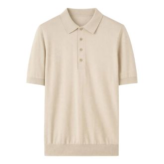 Paolo Pecora Homme, Tops, Beige, Taille: 2XL Polo en maille