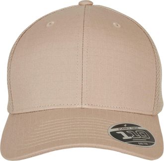 Flexfit Unisex 110 Ripstop Mesh Cap Khaki, one Size