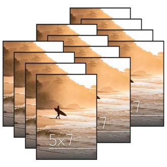 Americanflat Bilderrahmen, 12 x 17 cm, Schwarz, 12 St&uuml;ck