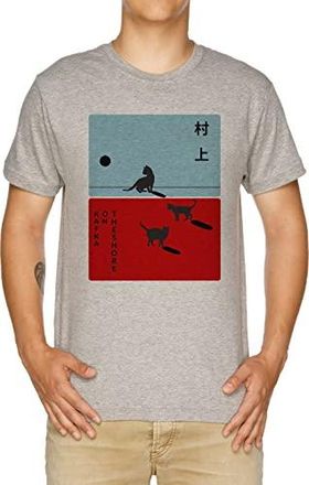 Vendax Vendax Haruki Murakami - Kafka on The Shore T-Shirt Homme Gris