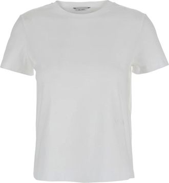 Max Mara Femme, Tops, Blanc, Taille: 36 FR T-shirt blanc avec logo