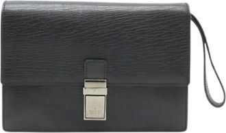 Gucci unisex, Pre-owned, Noir, Taille: ONE Size Pochette en cuir Pre-owned