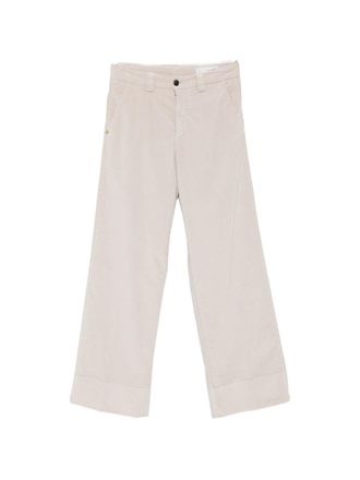 White Sand Pantalon en coton blanc sable