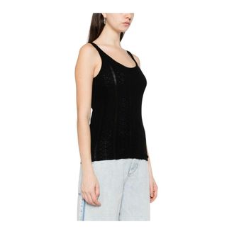 Birgitte Herskind Morris Ribbed Tank Top - Femme - Tops - Noir - Taille: 36 FR