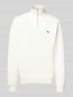 Lacoste Regular Fit Troyer aus reiner Baumwolle