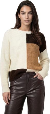 Monari Langarmshirt bunt,Casual,Polyacryl,Colorblock,Rundhals,Langarm,Regular Fit