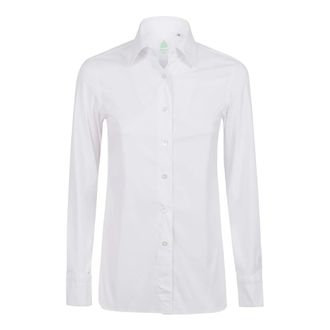 Finamore Wei&szlig;es Baumwollmischhemd Hergestellt in Italien - - Blouses & Shirts - Damen - Wei&szlig; - M