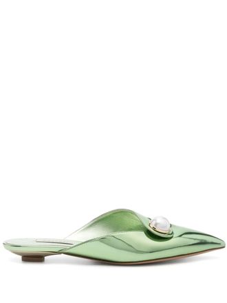 Casadei mules plates Blade - Vert
