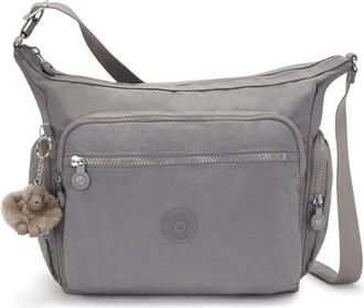 Kipling Gabbie Sac à Bandoulière de Taille Moyenne, Inviting Grey (Gris)