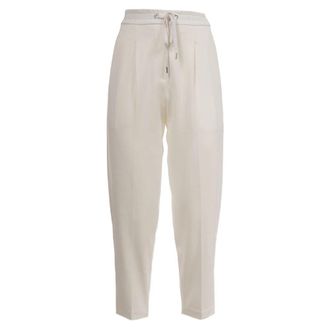 Le Tricot Perugia Strickhose mit elastischem Bund - - Trousers - Damen - Beige - 2XS