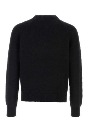 Dries Van Noten Mens Black Alpaca Blend Melbourne Sweater Maglie