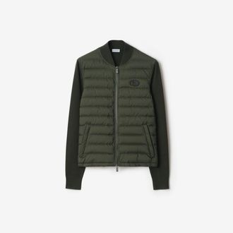 Burberry Veste matelass&eacute;e en nylon et laine, Size: XXL