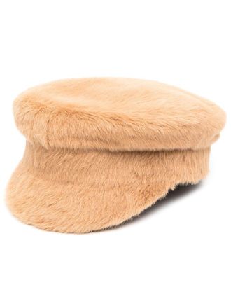 Ruslan Baginskiy casquette gavroche &agrave; design textur&eacute; - Marron