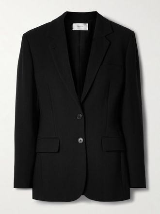 The Row Linda Blazer Aus Woll-twill - Schwarz
