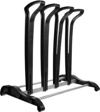 Artibetter ERINGOGO Stiefelst&auml;nder aus Kunststoff und Edelstahl f&uuml;r 2 Paar Stiefel mit Rutschfesten Bodenpolstern Stiefelaufbewahrungsregal f&uuml;r &Uuml;berstiefel und S