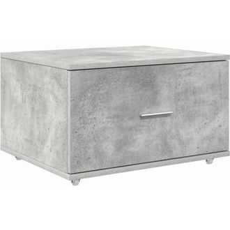 vidaXL Vidaxl - Schubladenschrank mit Rad Grau 55 x 45 x 33,5 cm Holzwerkstoff