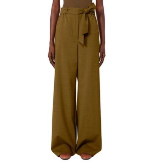 Max Mara Mxmeditto Schlaghosen - - Trousers - Damen - Gr&uuml;n - S