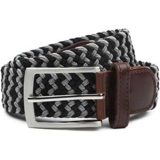 Suitable Ceinture tissée Anthracite Noir