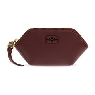 Ganni Femme, Accessoires, Rouge, Taille: ONE Size Pochette en cuir &eacute;cologique