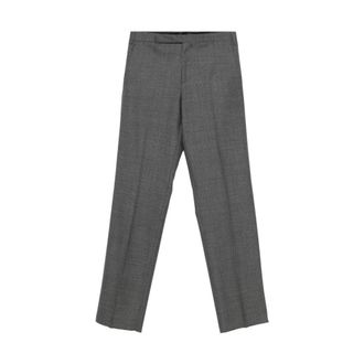 Lardini Dunkelgrau Gepresste Falte G&uuml;rtelschlaufen - - Trousers - Herren - Grau - M