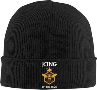 Generic Bonnet en Tricot Roi De La Ruche Apiculteur Amoureux des Abeilles Miel Mode Chapeau Doux Bonnet Hiver pour D&eacute;contract&eacute;e Cyclisme lescalade