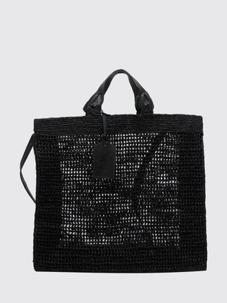 Ibeliv Sac &agrave; main Ocean en raphia crochet&eacute; avec anses et bandouli&egrave;re en cuir