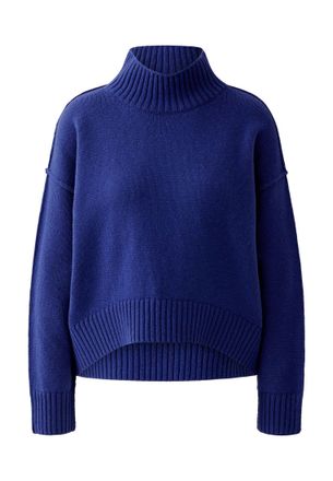 Oui Damen Pullover oversized geschnitten Uni