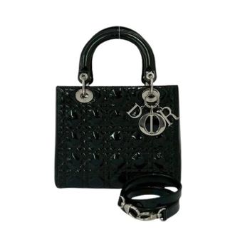 Dior Pre-owned Lackleder Umh&auml;ngetasche - - Pre-owned - Damen - Schwarzk - ONE SIZE