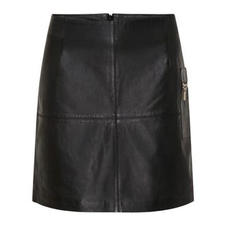 Notyz Notyz - Jupes en cuir - Femme - Jupes - Noir - Taille: 38 FR