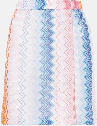 Missoni Minirock aus Häkelstrick