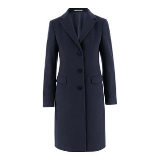 Tagliatore Einreihiger Kaschmir-Mantel - - Coats - Damen - Blau - XS