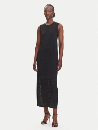 Fracomina Strickkleid FJ25SD5007K420Q7 Schwarz Regular Fit