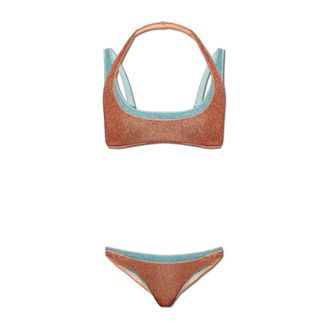 Os&eacute;ree Maillot de bain deux pi&egrave;ces avec fil lurex - Femme - Maillots de bain - Orange - Taille: 42 FR