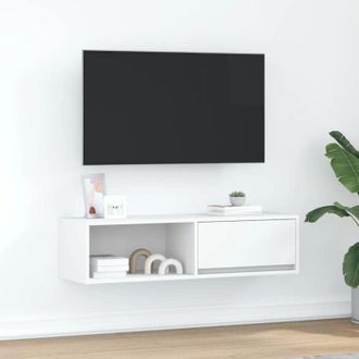 vidaXL Vidaxl - Meuble tv blanc 100x31x25,5 cm bois ding&eacute;nierie