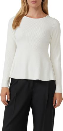 s.Oliver Taillierter Feinstrick-Pullover mit ausgestelltem Saum