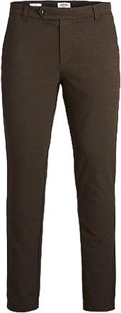 Jack & Jones Jpstmarco Jjconnor Akm Noos Homme Pantalon Chino, Seal Brown/Détails : Solide, 33W / 32L